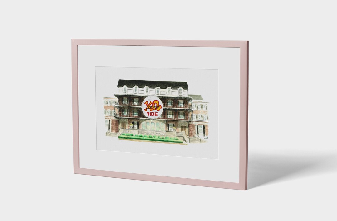Alabama Chi O House Watercolor Print - Etsy