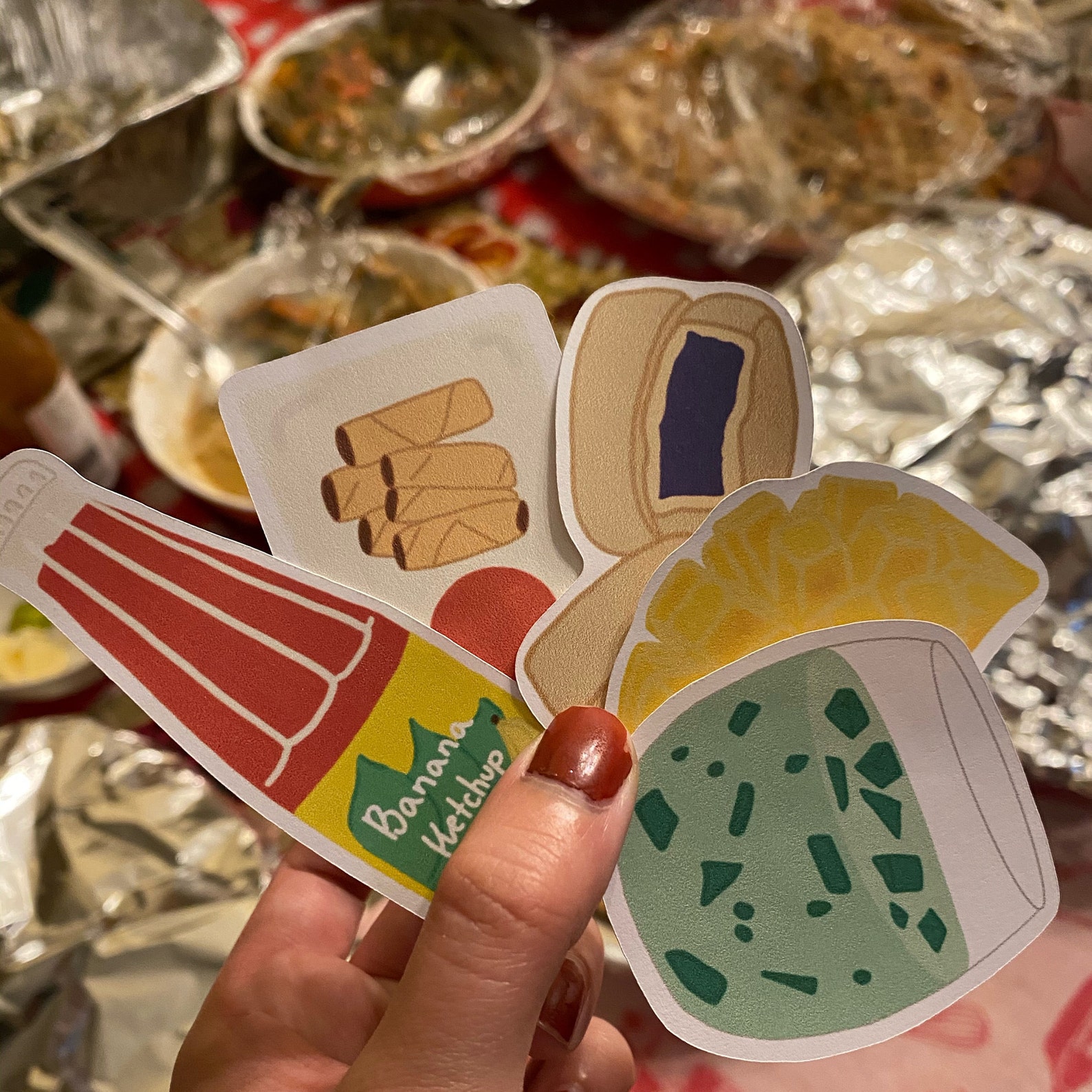 Filipino Food Sticker Pack Filipino Culture Cute Food | Etsy