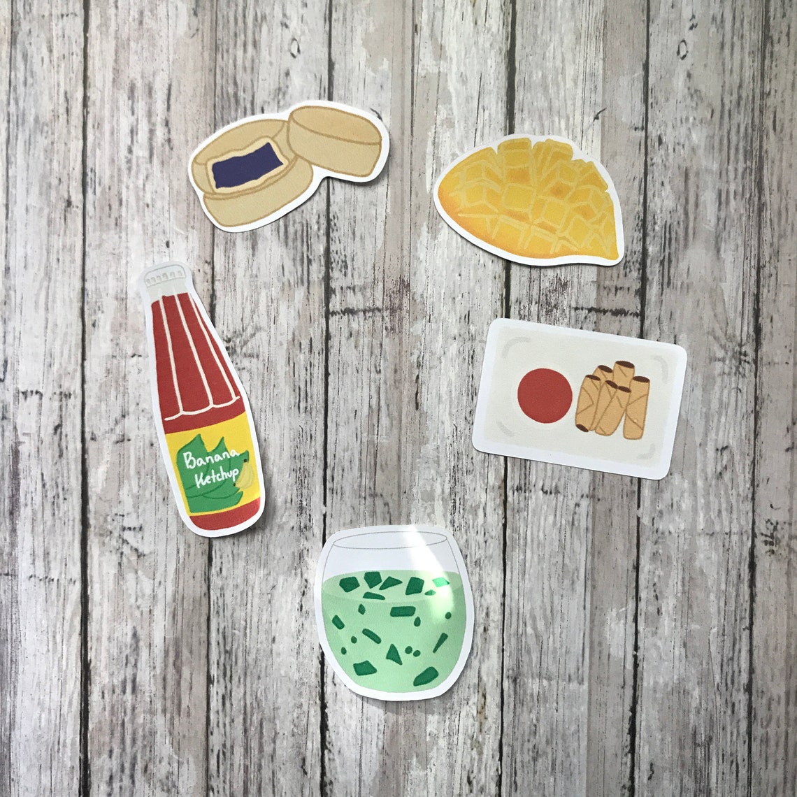 Filipino Food Sticker Pack Filipino Culture Cute Food | Etsy