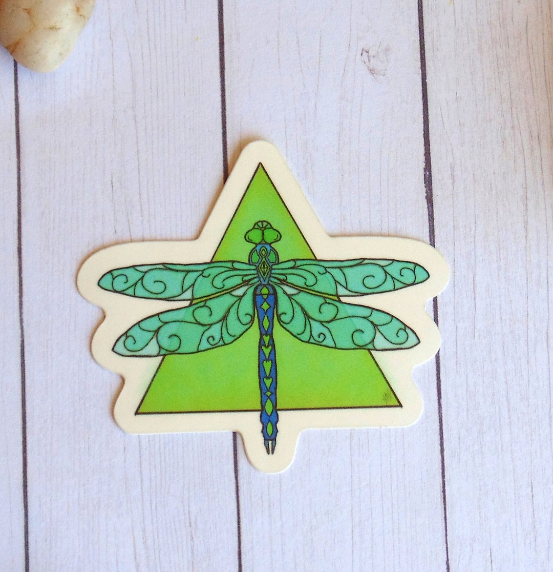 Dragonfly Sticker, Vinyl Sticker - Etsy