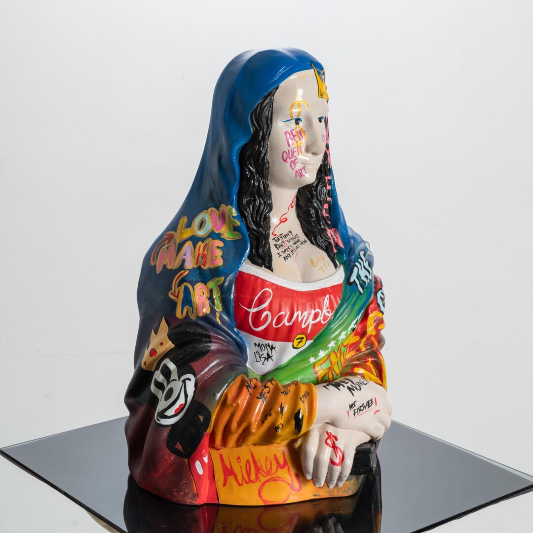 Pop Art Mona Lisa Sculpture / New Generation Renaissance - Etsy