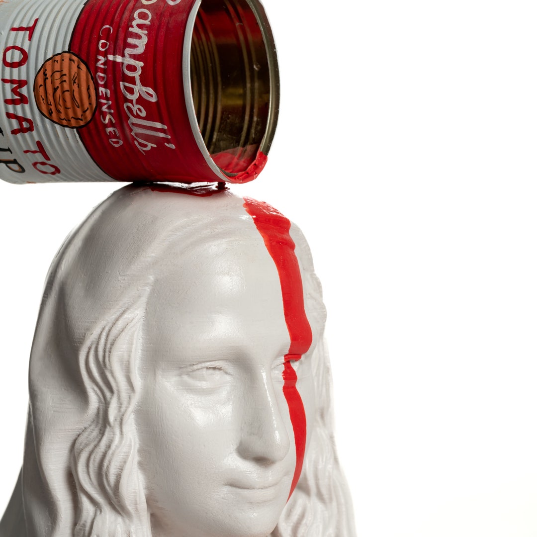 Pop Art Sculpture Mona Lİsa Statue Andy Warhol Tomato Soup - Etsy
