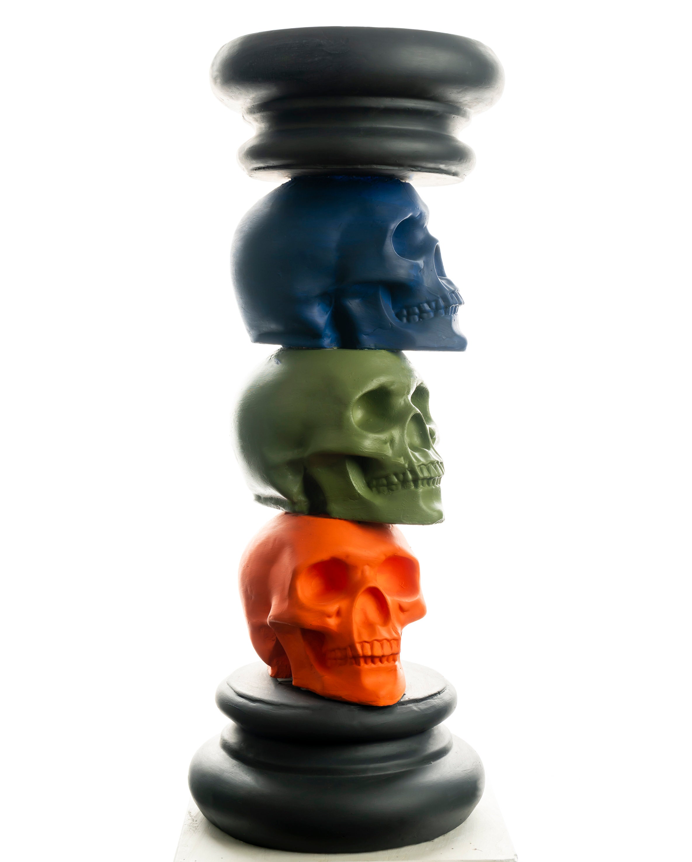 Contemporary Pillar Modern Column Pop Art Design Skull | Etsy