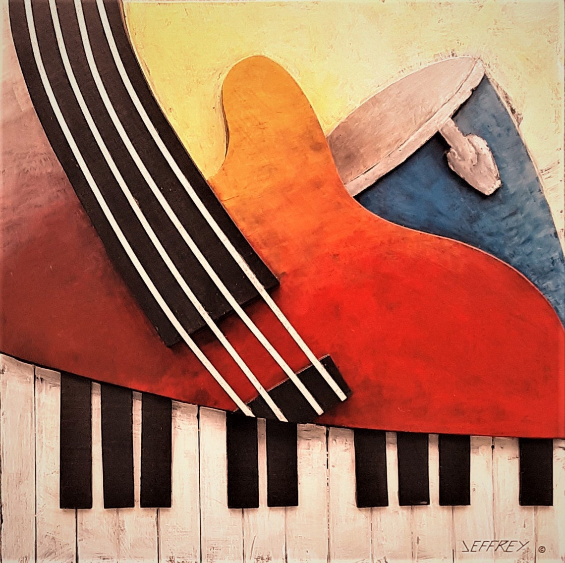 Make It Funky: Art Prints, Colorful, Musical Instruments, Music ...