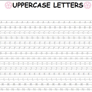 Printable Handwriting Worksheets - UPPERCASE and LOWERCASE Letter ...
