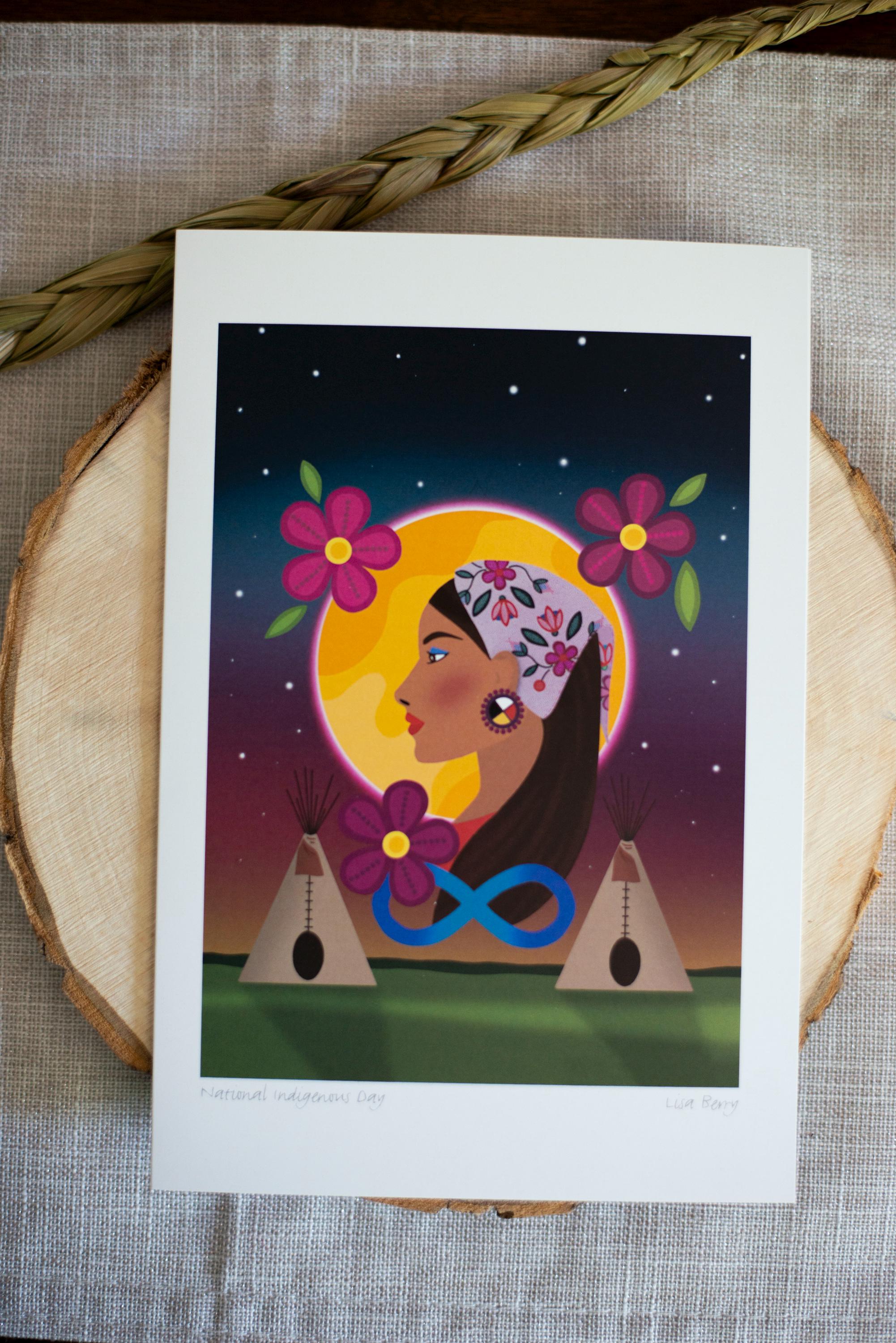 Métis Greeting Cards, With Envelopes, Blank Inside, Indigenous, Art ...
