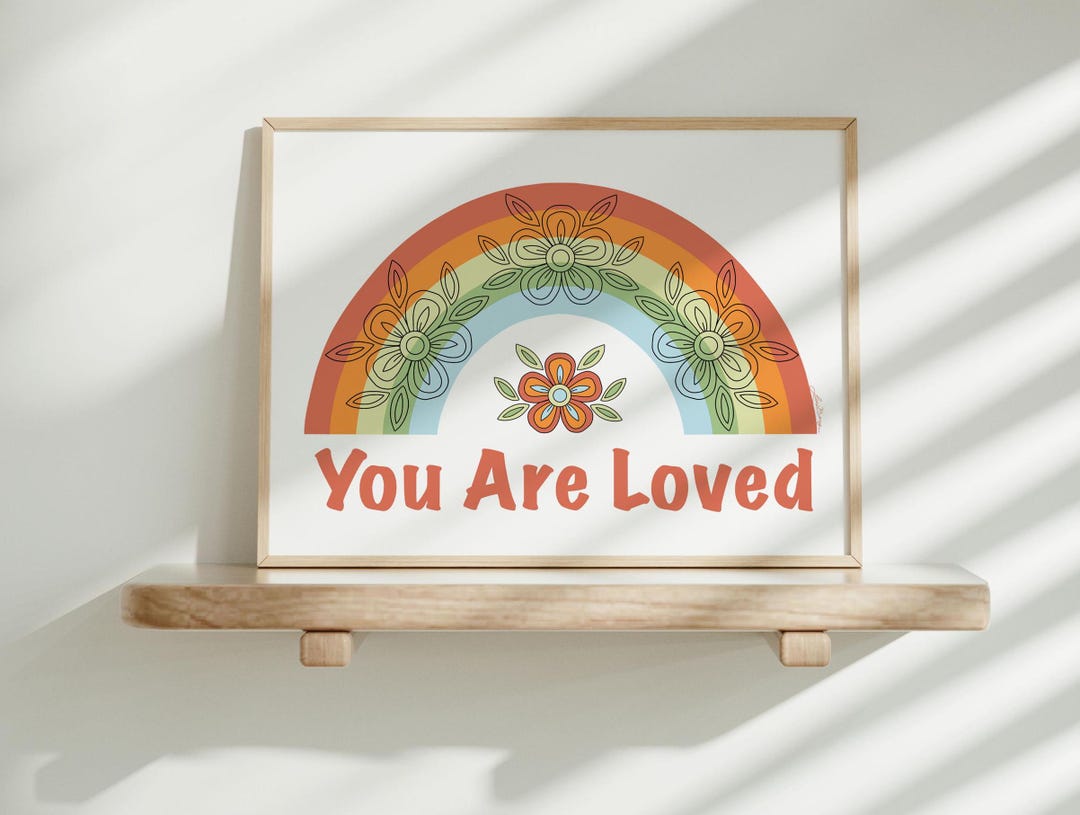 You Are Loved Métis Art Print: Indigenous Rainbow Design (PDF & JPEG ...