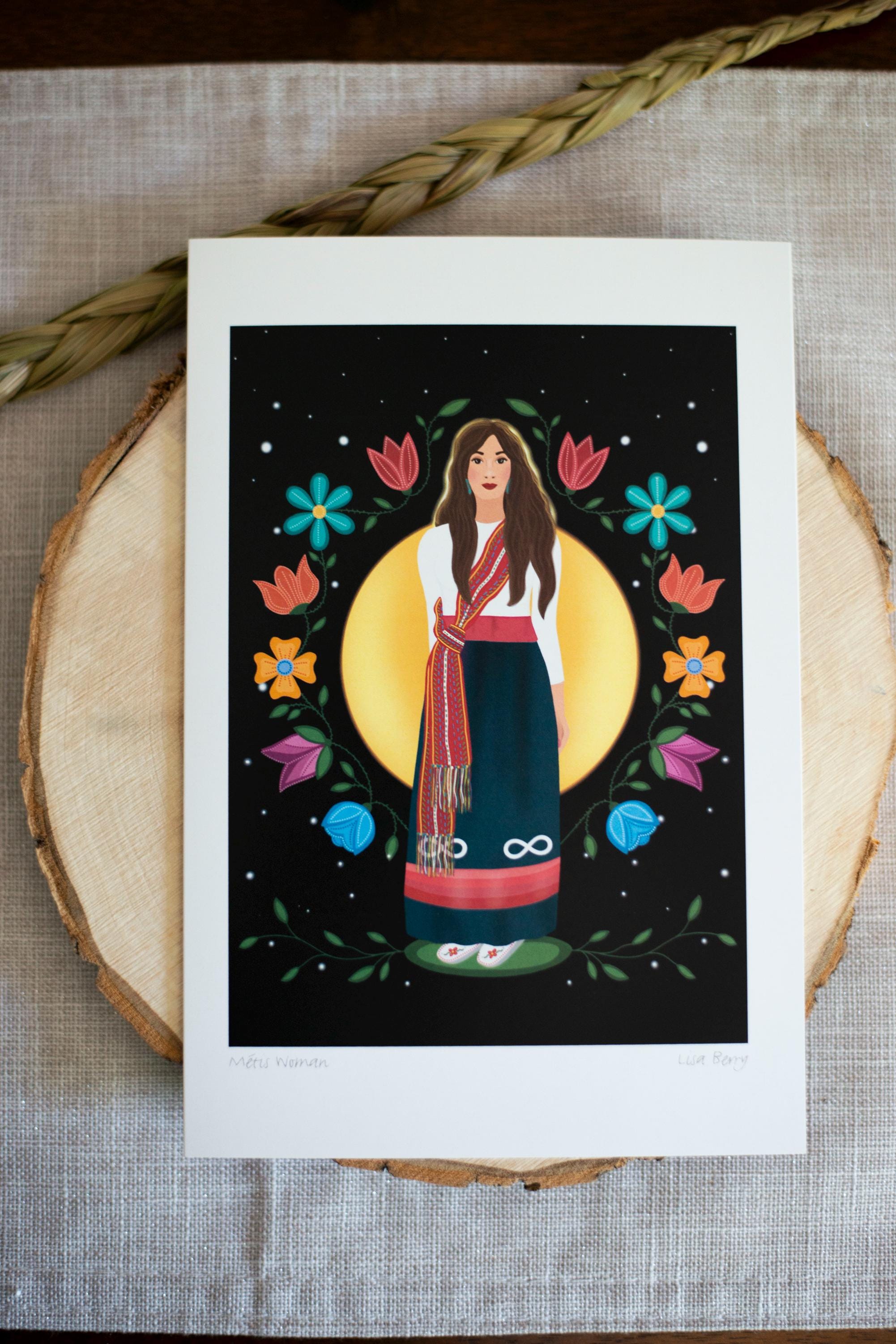 Métis Greeting Cards, With Envelopes, Blank Inside, Indigenous, Art ...