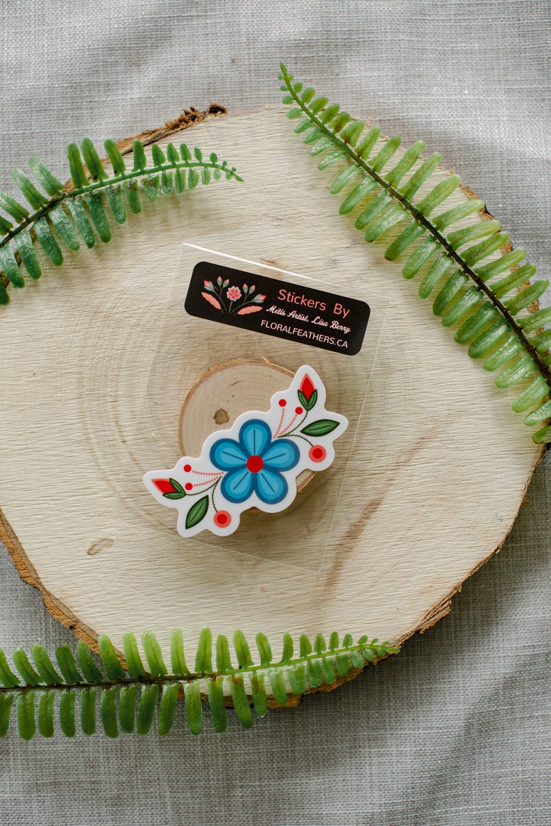Five Petal Métis Flowers Sticker Indigenous - Etsy Canada