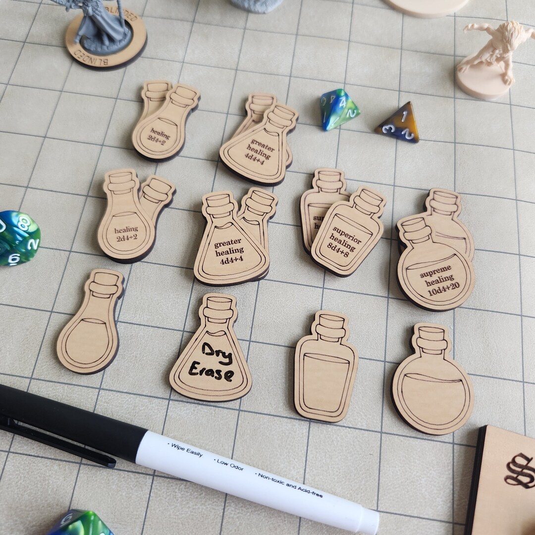 Potions Set D&D Accessories - Etsy