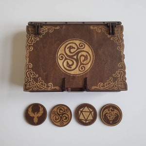 Book Box | Dice Box | RPG Dice Box | Custom Text | Multiple Color ...