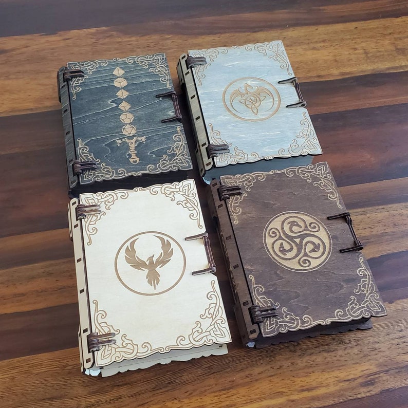 Book Box Dice Box RPG Dice Box Custom Text Multiple - Etsy