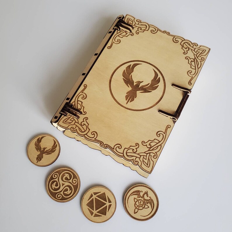 Book Box Dice Box RPG Dice Box Custom Text Multiple - Etsy