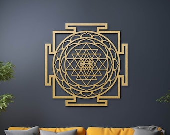 Shri Yantra Wall Art - Etsy