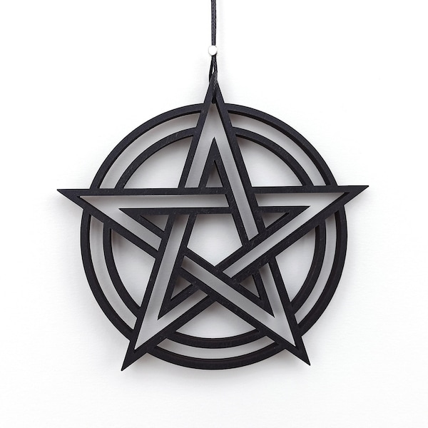Wooden Pentagram Wall Decor - Etsy