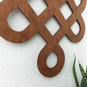 Endless Knot Wood Wall Hanging, Celtic Endless Knot, Infinity Knot Wall ...