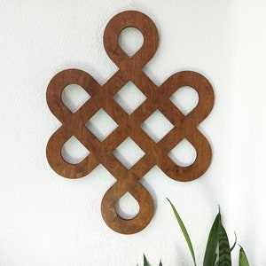 Endless Knot Wood Wall Hanging, Celtic Endless Knot, Infinity Knot Wall ...