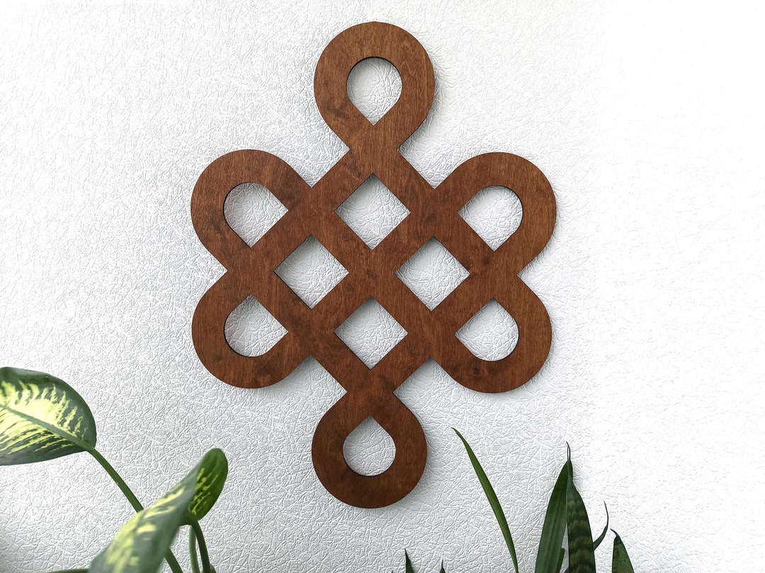 Endless Knot Wood Wall Hanging, Celtic Endless Knot, Infinity Knot Wall ...