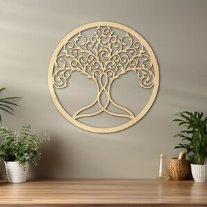 Tree of Life Wall Art Family Tree Wood Wall Hanging Boho - Etsy