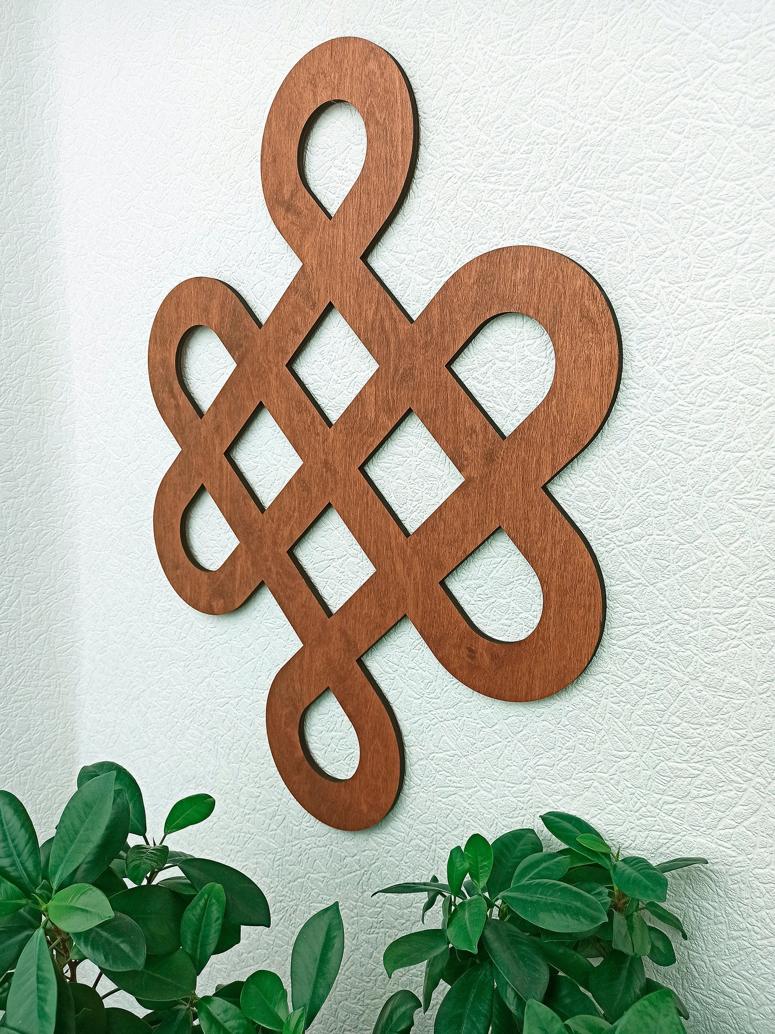 Endless Knot Wood Wall Hanging, Celtic Endless Knot, Infinity Knot Wall ...