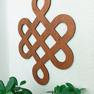 Endless Knot Wood Wall Hanging, Celtic Endless Knot, Infinity Knot Wall ...