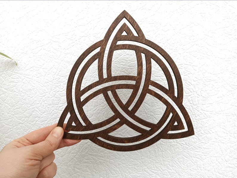 Celtic Knot Wood Wall Hanging Trinity Knot Wall Art Irish - Etsy