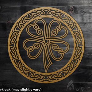 Irish Blessing Four Leaf Clover Celtic Art, Celtic Wall Decor, Irish Wedding Decor, Irish ...