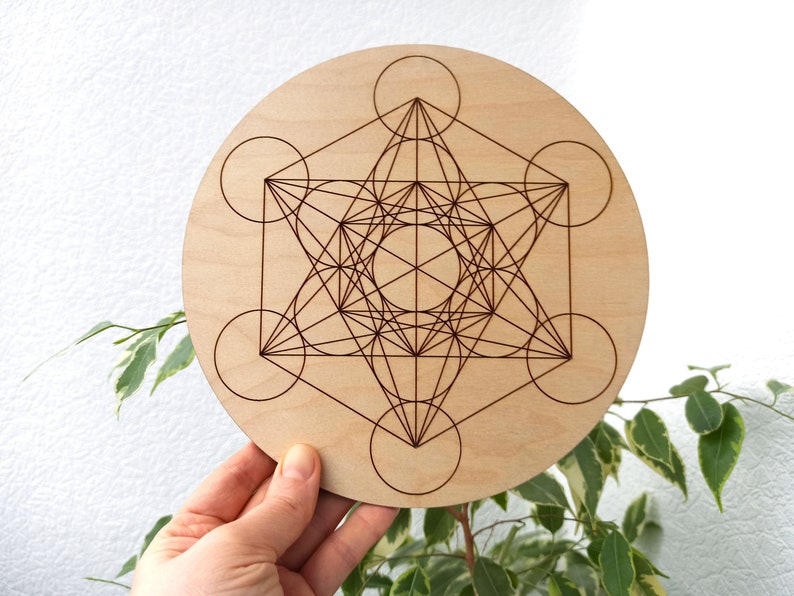 Metatron's Cube Healing Wood Wall Decor Yoga Studio - Etsy