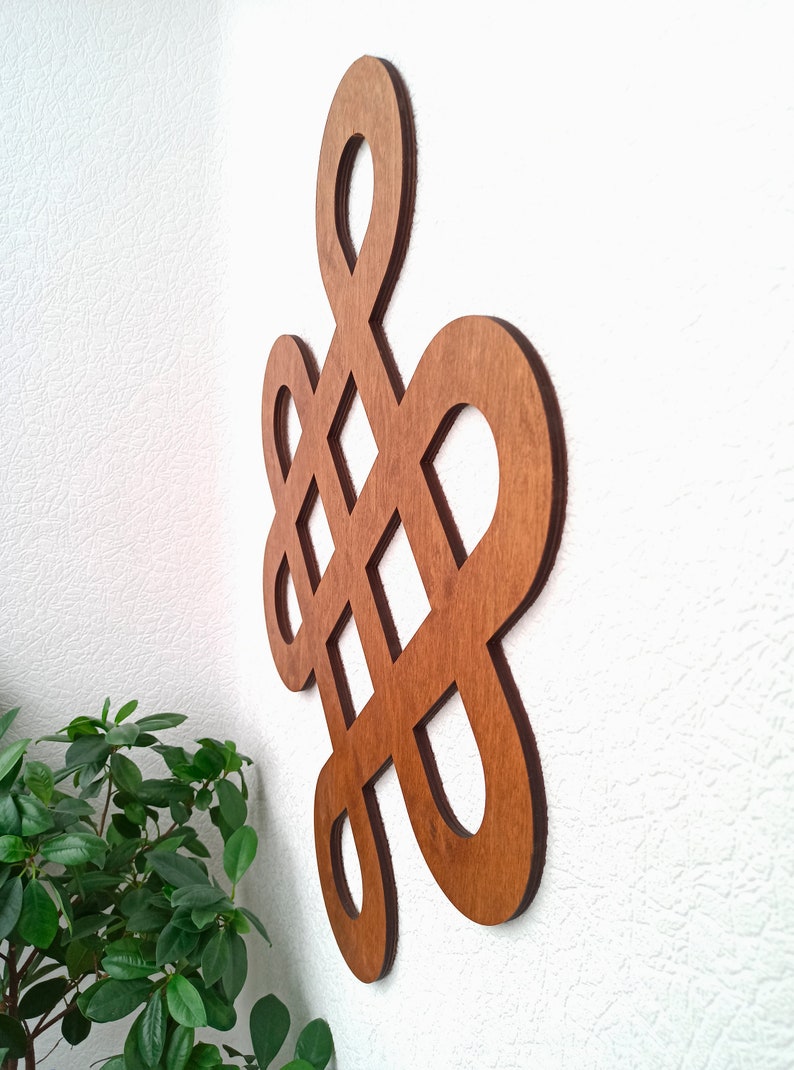 Endless Knot Wood Wall Hanging, Celtic Endless Knot, Infinity Knot Wall ...