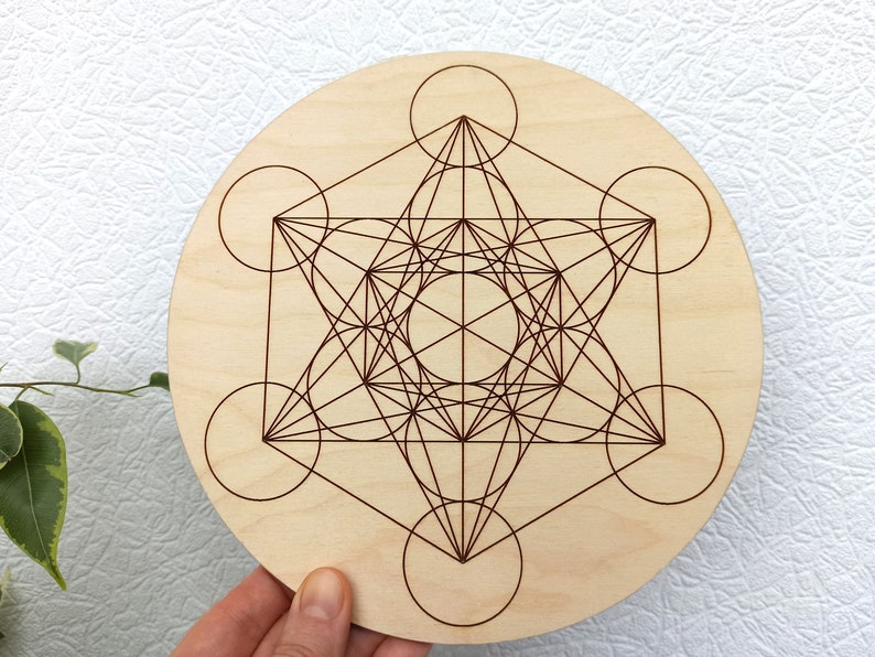 Metatron's Cube Healing Wood Wall Decor Yoga Studio - Etsy