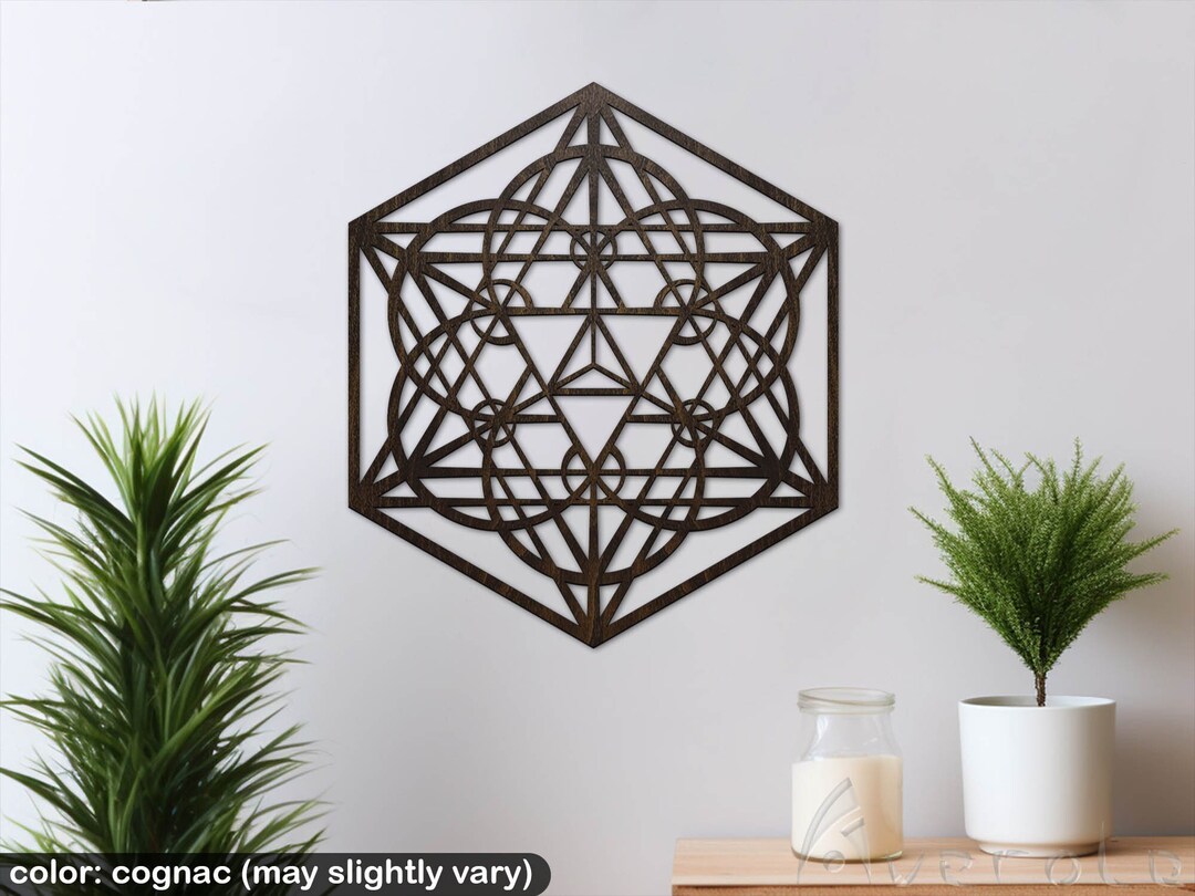 Sacred Geometry Wood Wall Decor, Seed of Life Wall Art, Extra Large ...