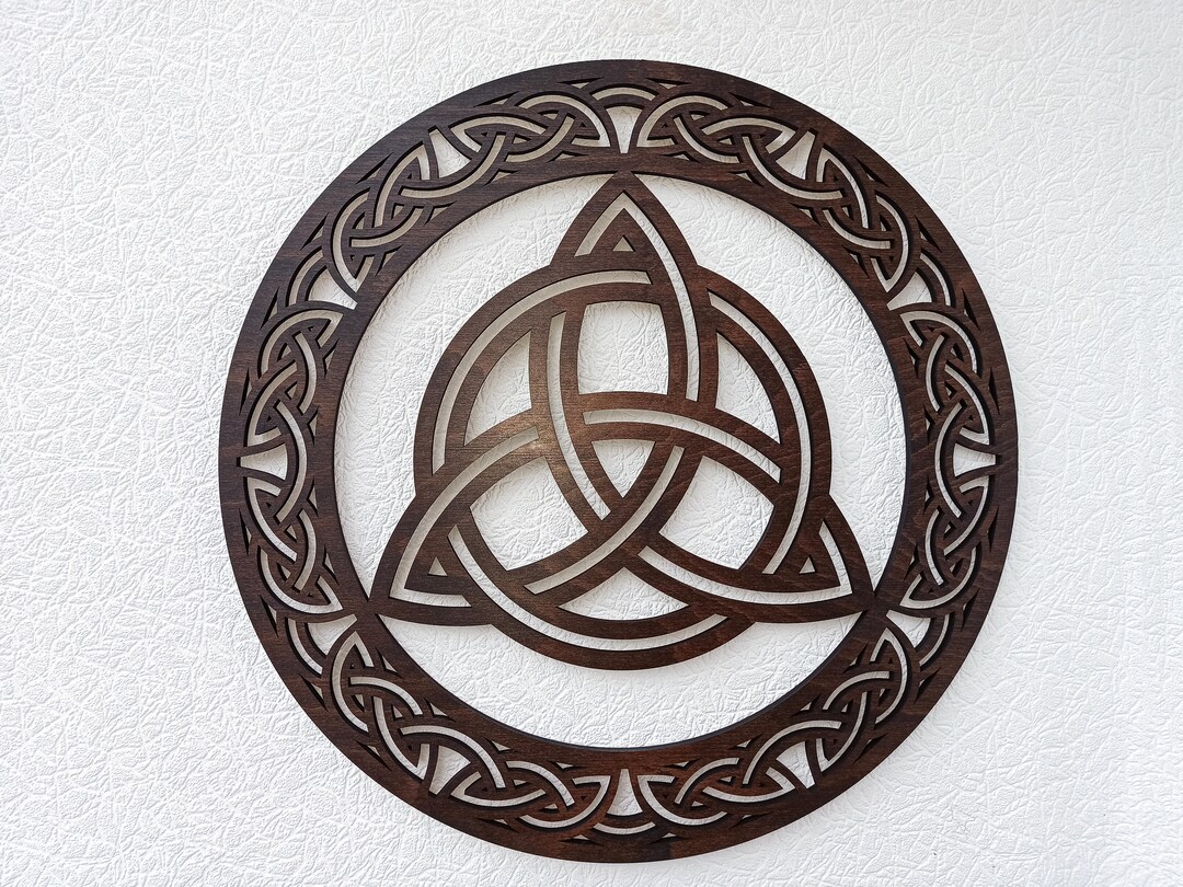 Celtic Knot Wall Hanging, Triquetra Wall Decor, Celtic Wall Art ...