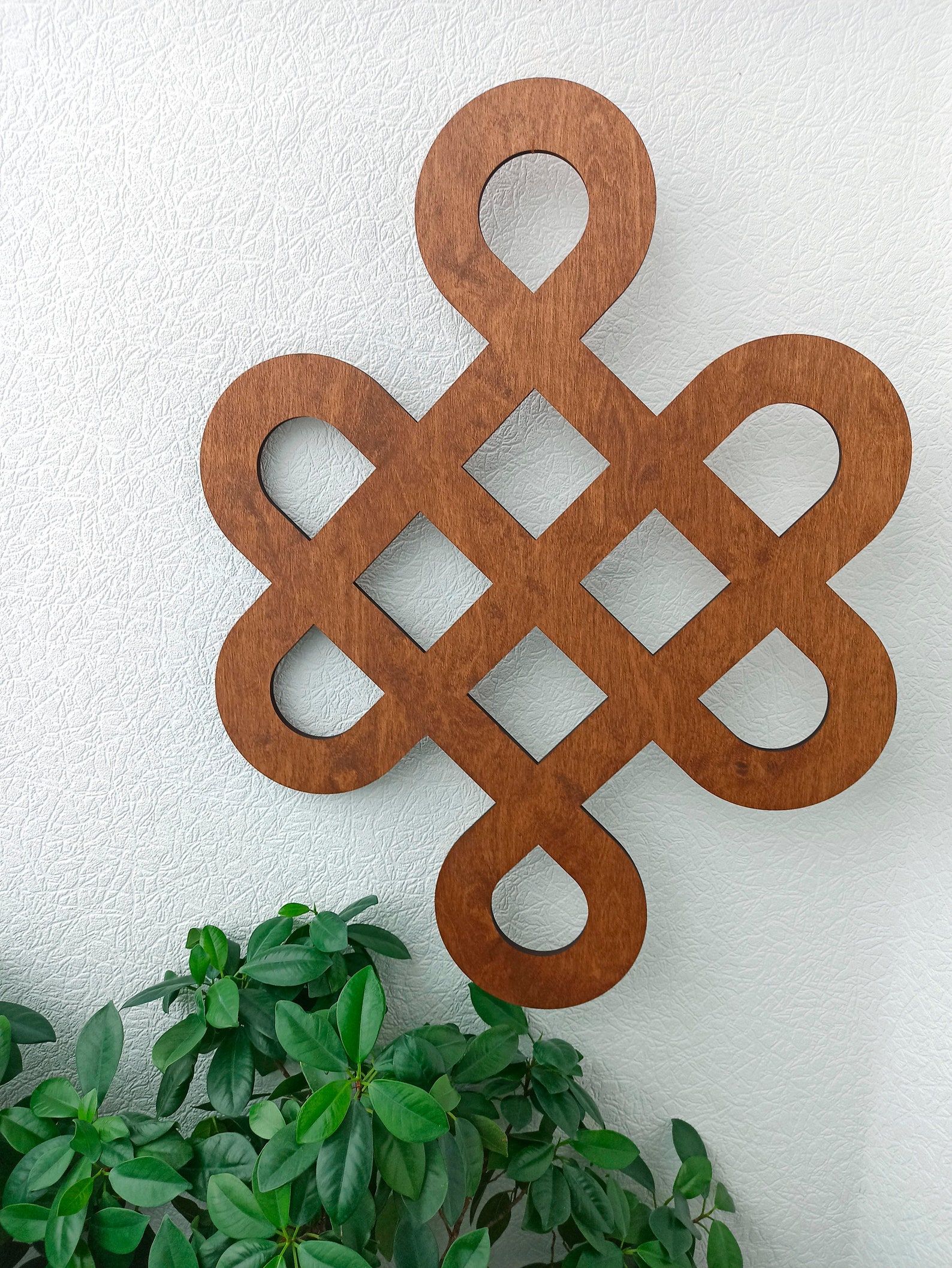 Endless Knot Wood Wall Hanging, Celtic Endless Knot, Infinity Knot Wall ...