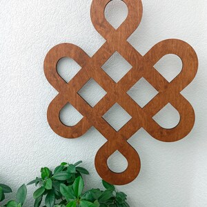 Endless Knot Wood Wall Hanging, Celtic Endless Knot, Infinity Knot Wall ...