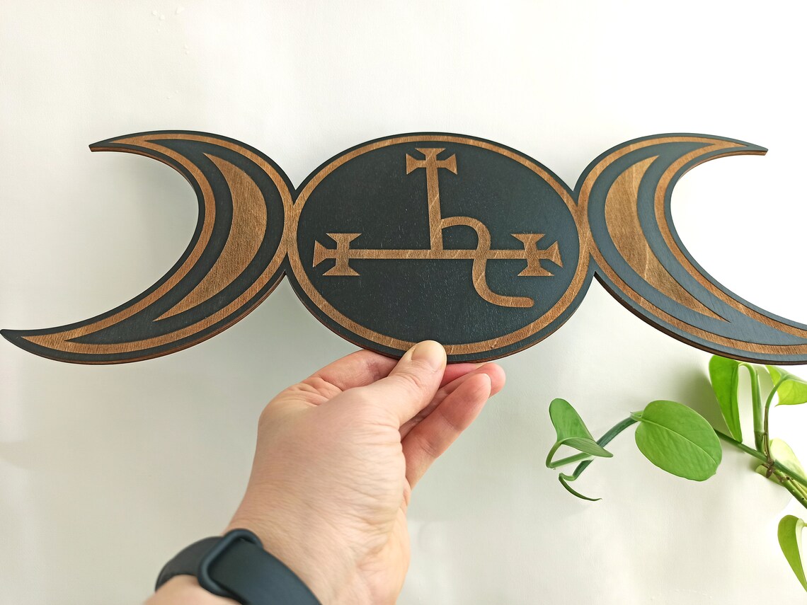 Seal of Lilith Wall Decor Sigil of Lilith Altar Decor Triple - Etsy