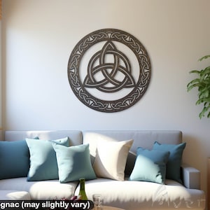 Celtic Knot Wood Wall Hanging, Irish Wall Decor, Trinity Knot, Celtic ...