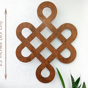 Endless Knot Wood Wall Hanging, Celtic Endless Knot, Infinity Knot Wall ...