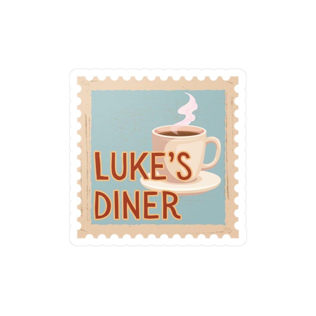 Luke's Diner Stamp Vinyl Sticker - Etsy