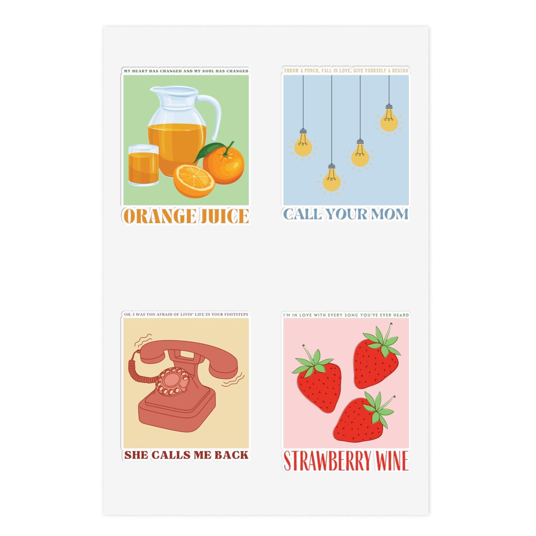 Noah Kahan Stick Season Sticker Sheet - Etsy