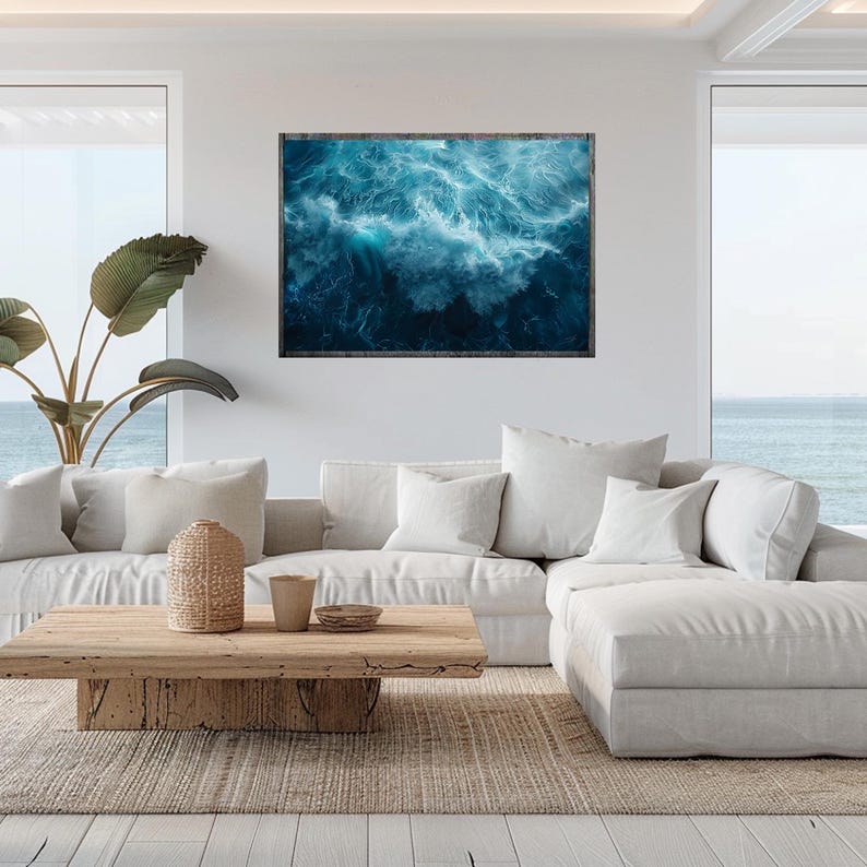 OCEAN BLAST: Ocean Wall Art | Ocean Art | Beach Wall Art | Extra Large ...