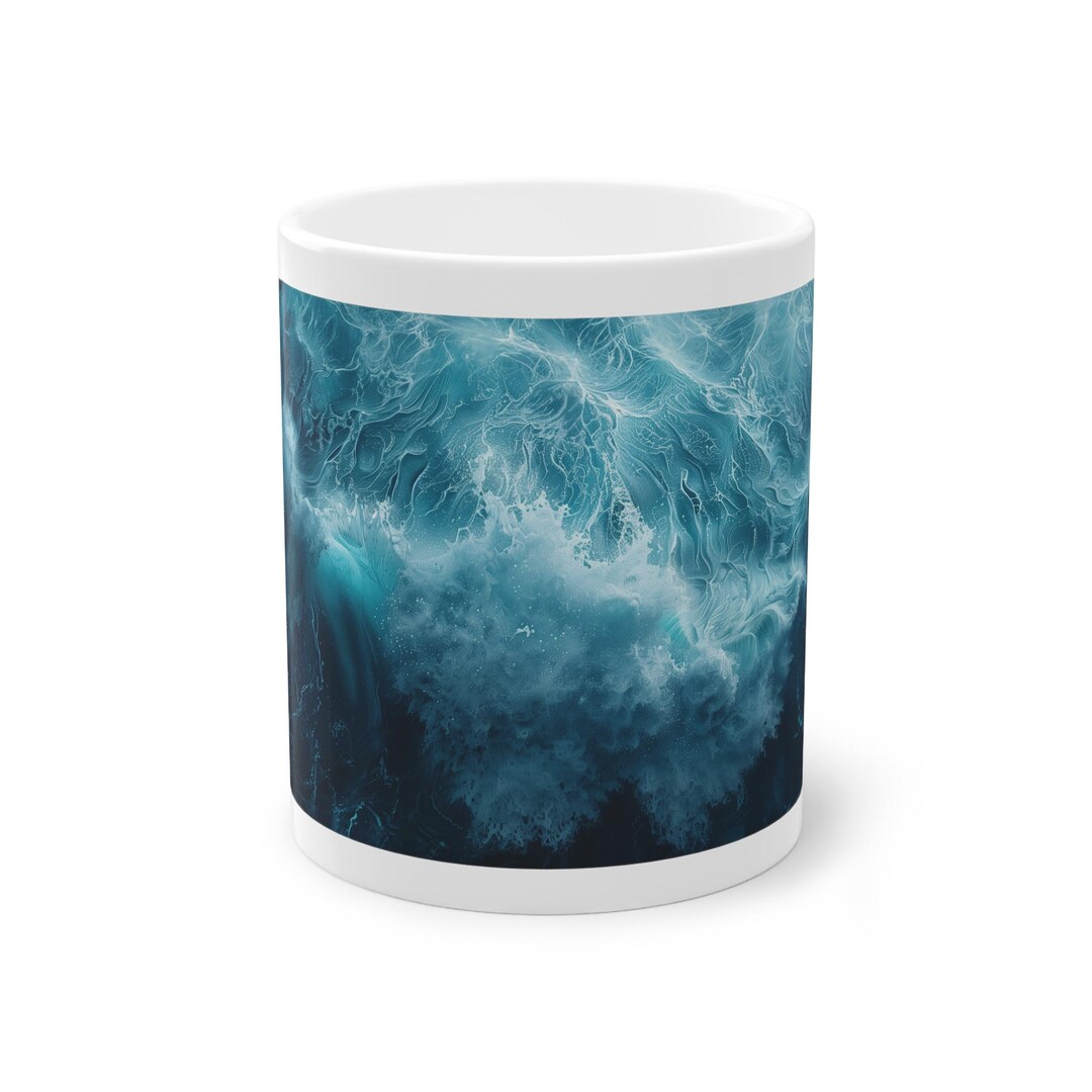 OCEAN BLAST: Coastal Coffee Mug | Ocean Art | Beach Wall Art | Coffee ...