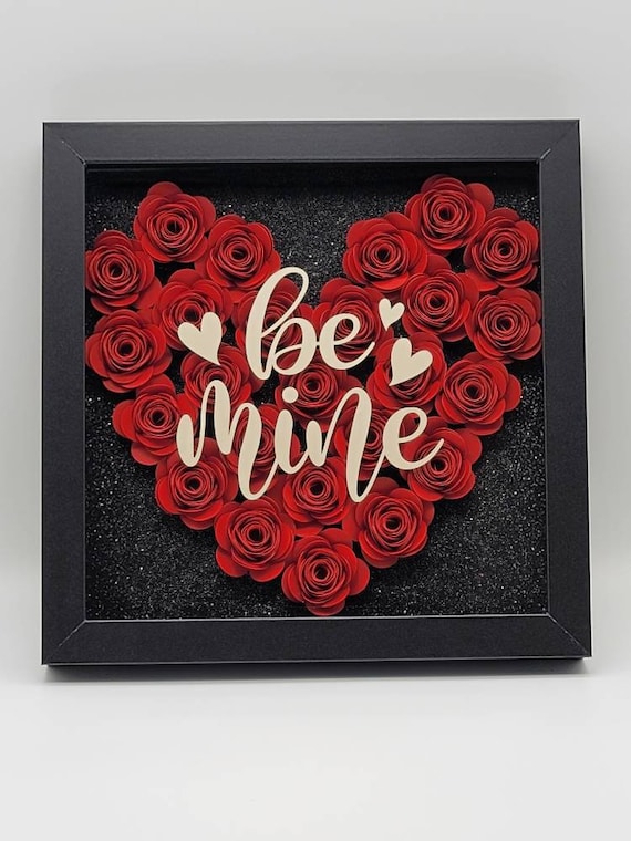 Valentine's Day Shadow Box 8x8 | Etsy