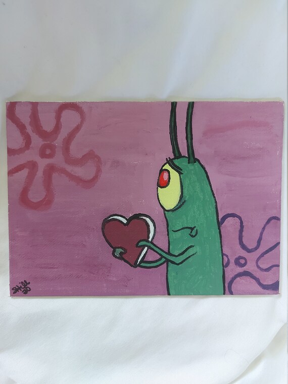 Plankton Meme Painting - Etsy