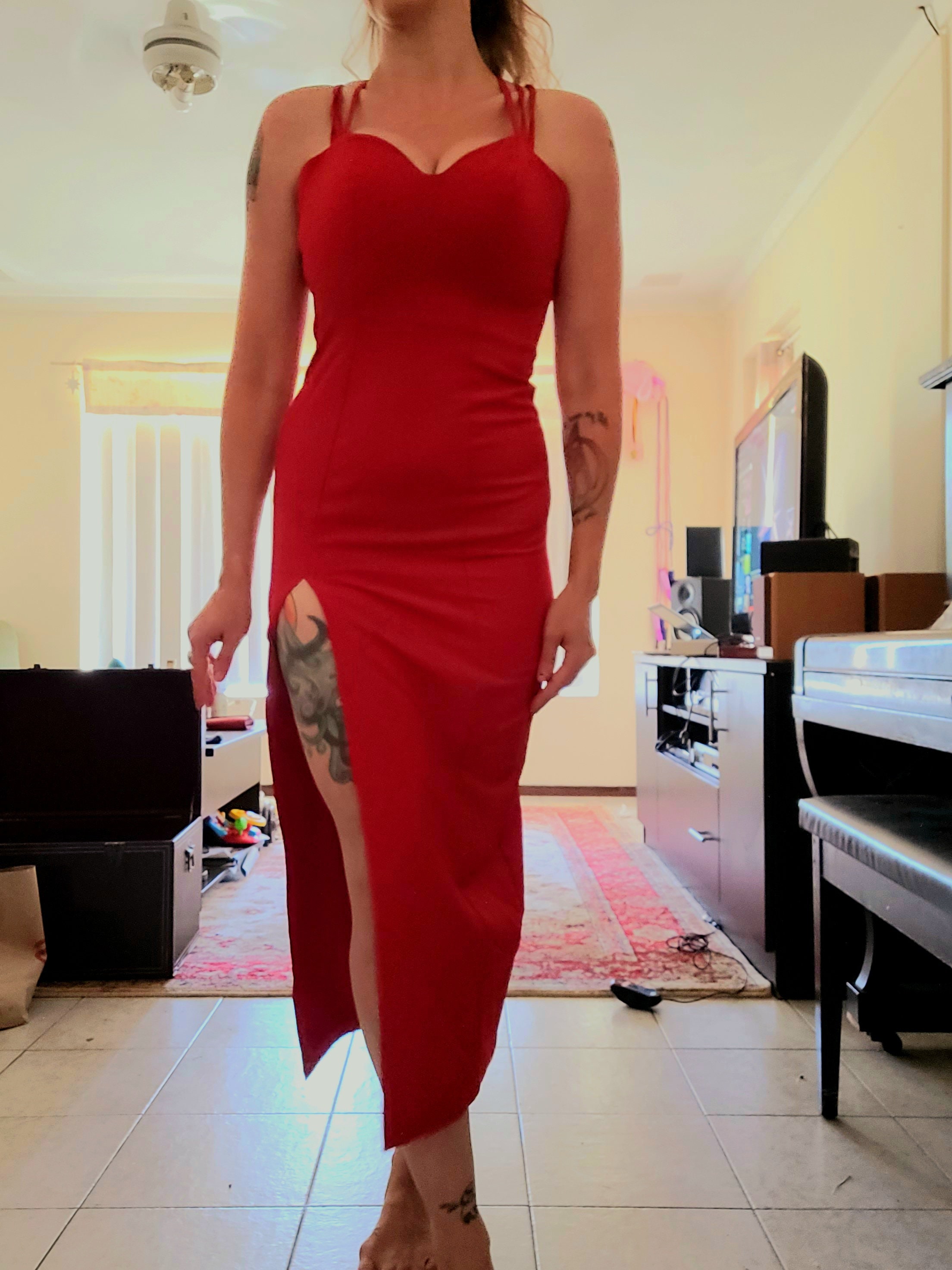 80s Red Strappy Sexy Jessica Rabbit Dress - Etsy