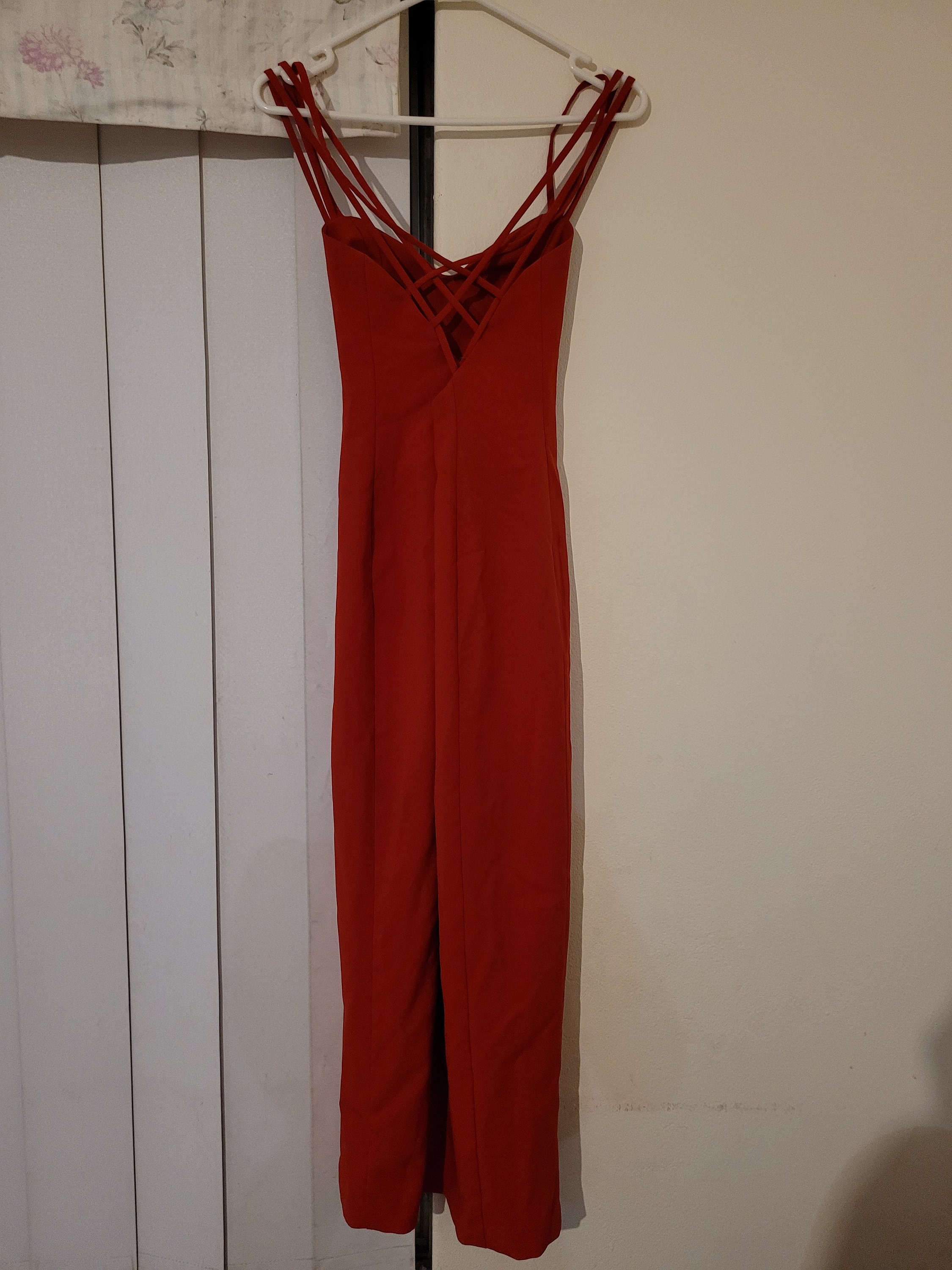 80s Red Strappy Sexy Jessica Rabbit Dress - Etsy