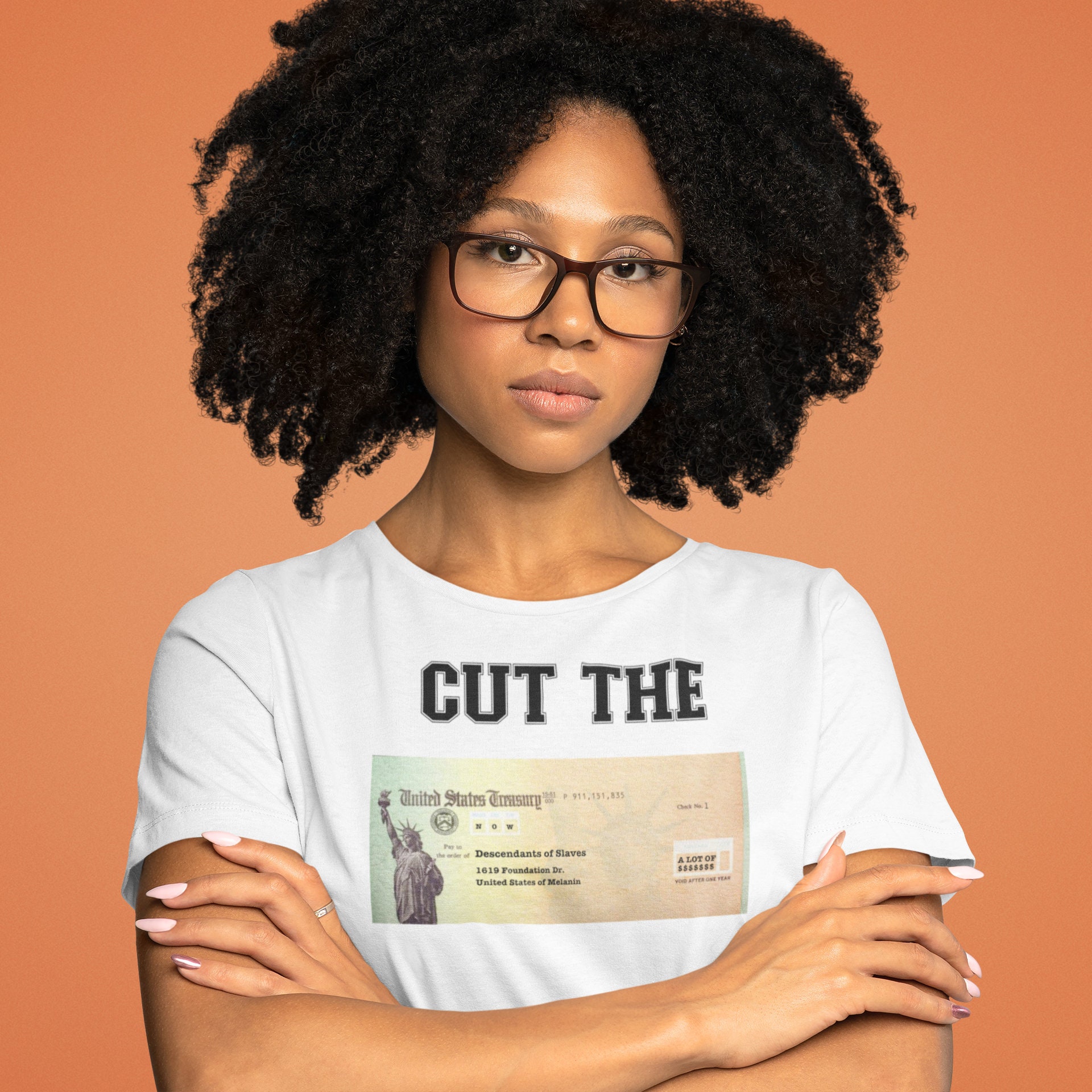 Melanin African American Reparations Unisex Cut the Check | Etsy