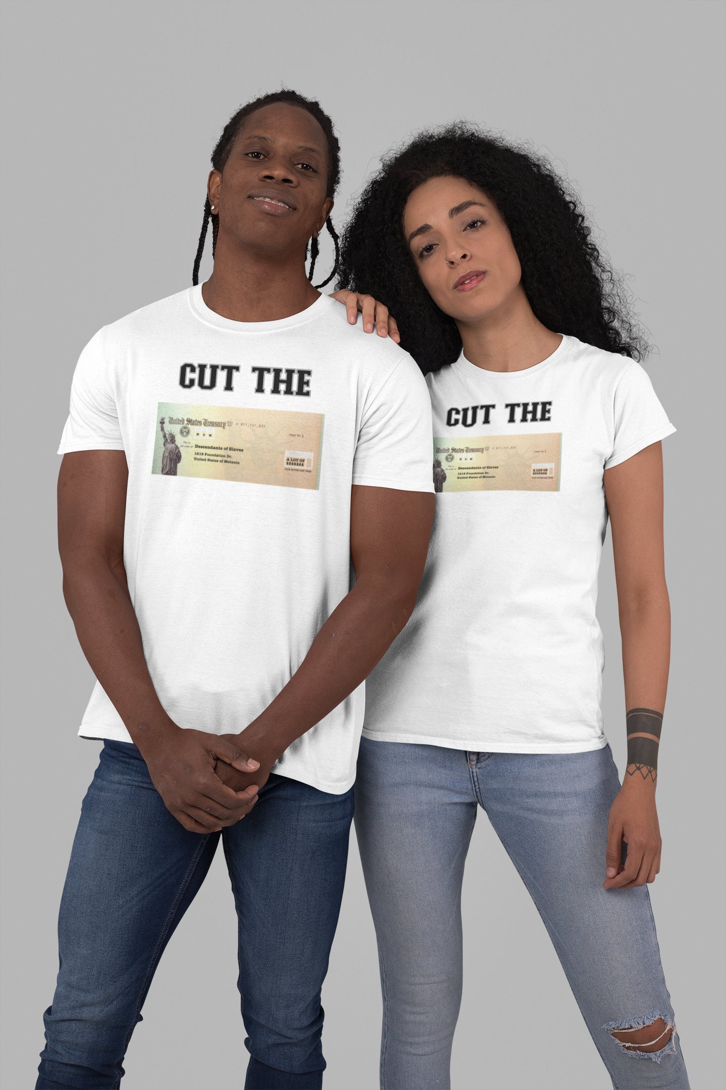 Melanin African American Reparations Unisex Cut the Check | Etsy