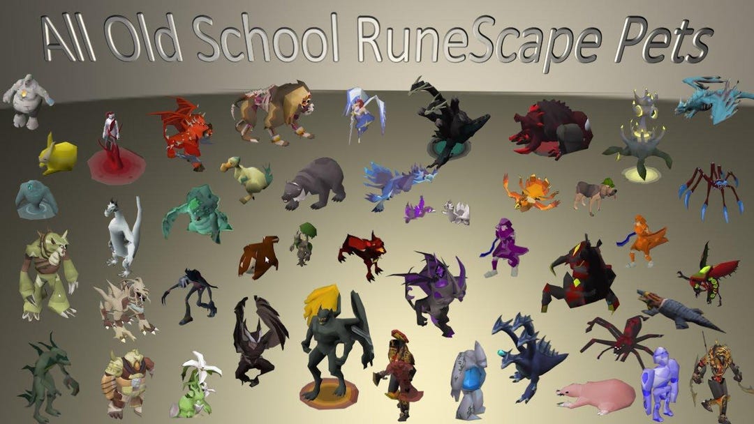 Runescape/osrs 3d Printed Pet Figurine. Hand Painted - Etsy