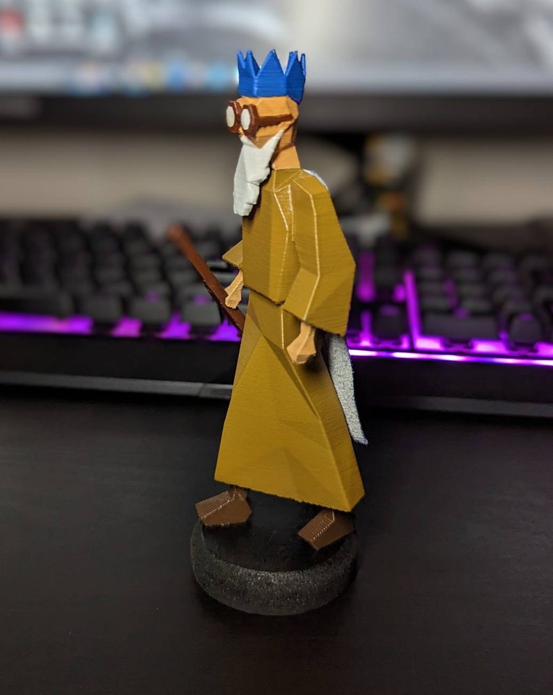 Handmade Runescape Old Wise Man Figurine: 3D Printed Gamer Gift - Etsy