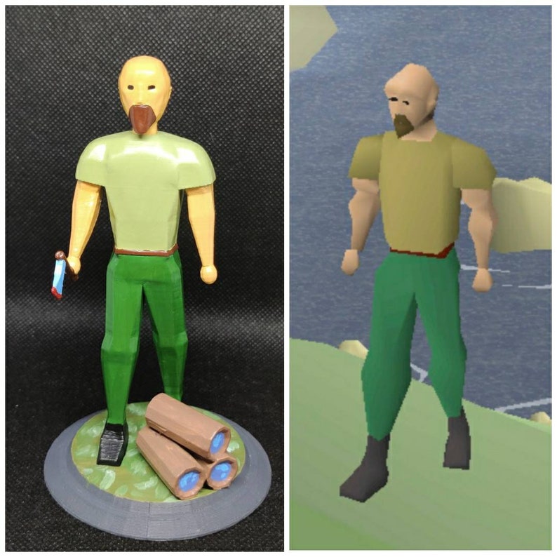 OSRS/Runescape woodcutting bot figurine 3d printed | Etsy